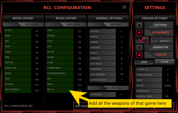 Adding Macros For The Game You Just Added Rclmacro Engine Autodetection Maker