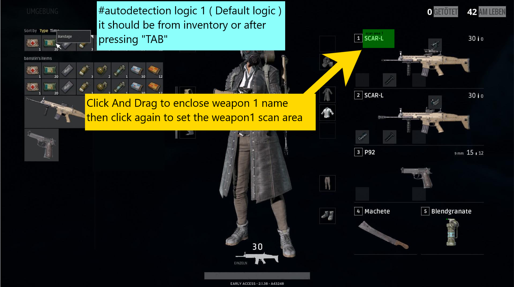 Setting Up Weapon Scan Area Rclmacro Engine Autodetection Maker