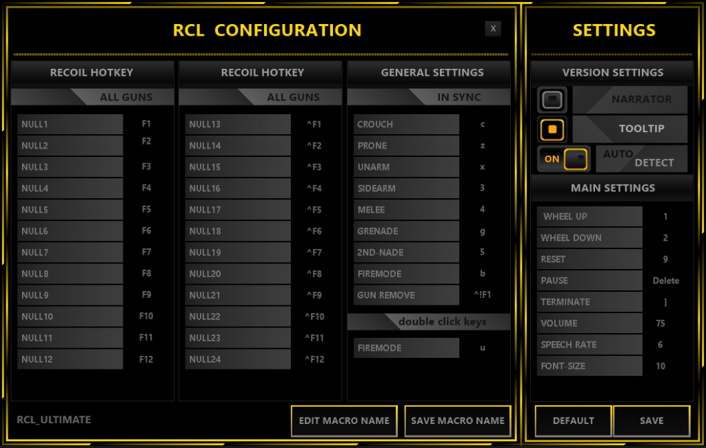 Rcl Universal Ultimate Macro Engine Rclmacro Engine Autodetection Maker