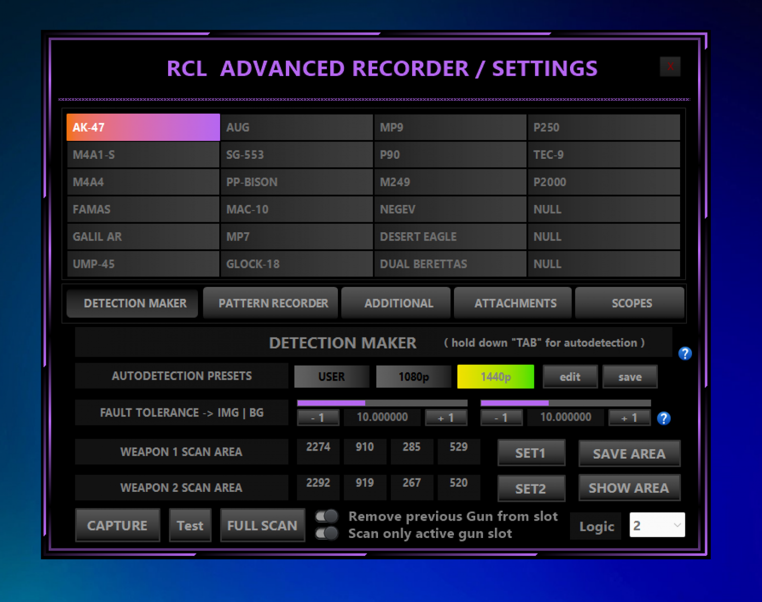 Csgo Recoil Script With Automatic Gun Detection Vip Rclmacro Engine Autodetection Maker
