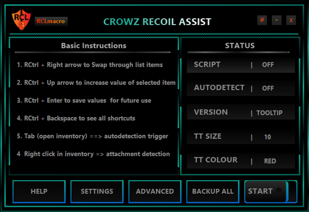 Crowz No Recoil Control Script Undetected Rclmacro Engine Autodetection Maker